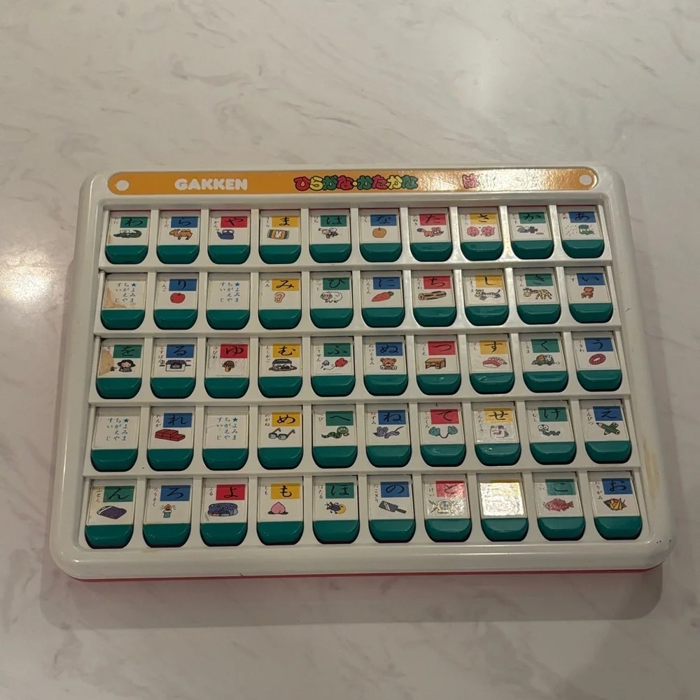 Gakken | Toys | Vintage Gakken Flip And Learn Japanese Alphabet ...